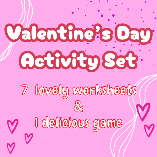 Valentine's Day Activity Set | 123eigo