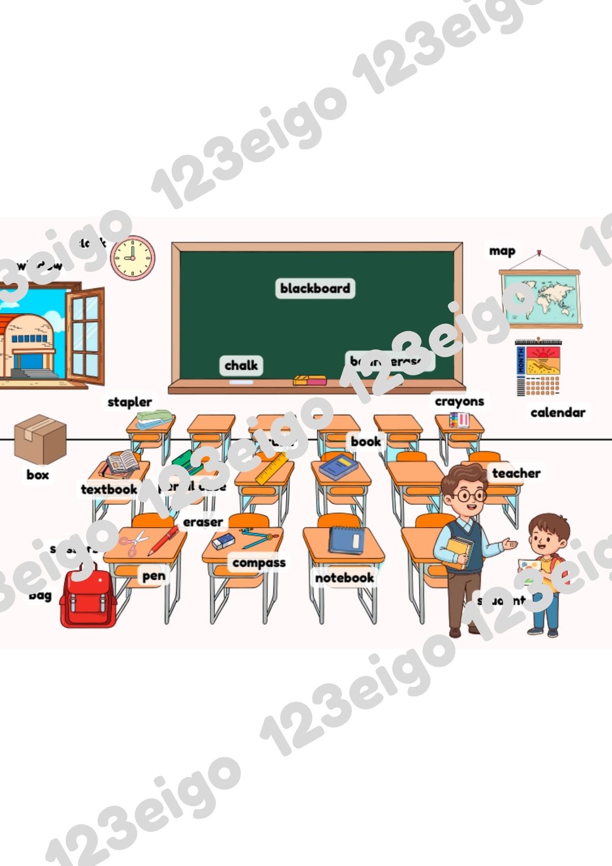 Classroom Poster | 123eigo