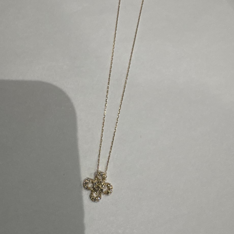 K18 フラワーNC ダイヤ付き | Mal.