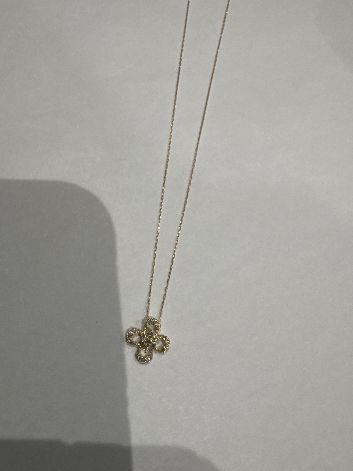 K18 フラワーNC ダイヤ付き | Mal.