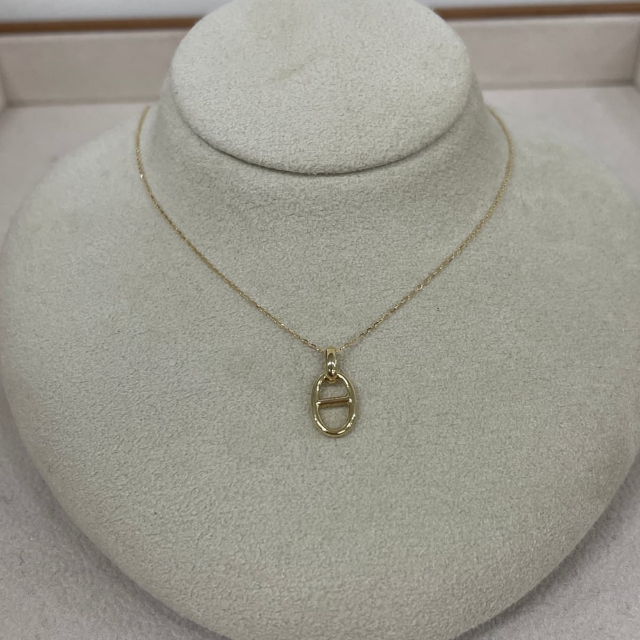 【9月末】K18シェーヌペンダントトップ （小） | Mal.