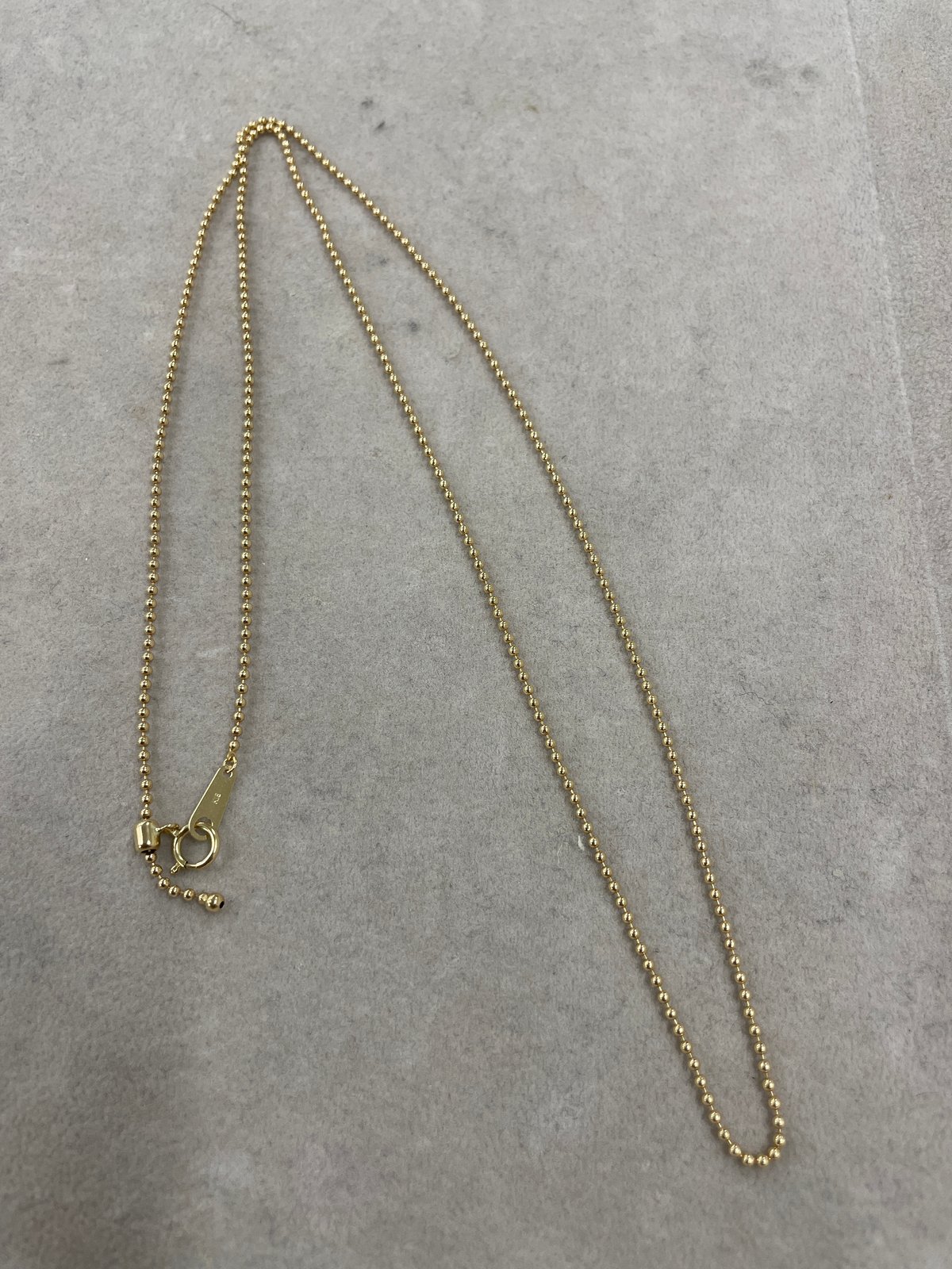 【9月上旬】K18スライド付ボールチェーン150ネックレス60cm | Mal.