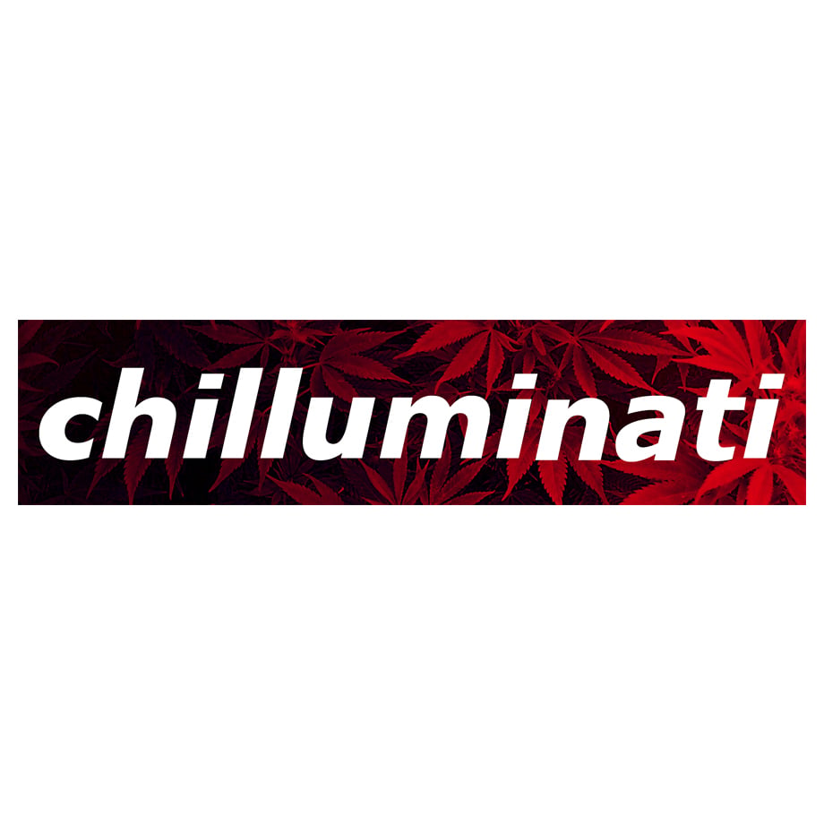 CHILLUMINATI BOX LOGO (RED LEAF）」Long Sleeve ...