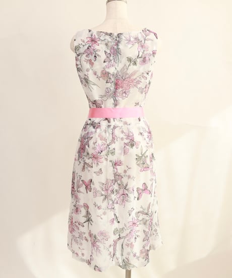 flower waist ribbon one piece | Marry me