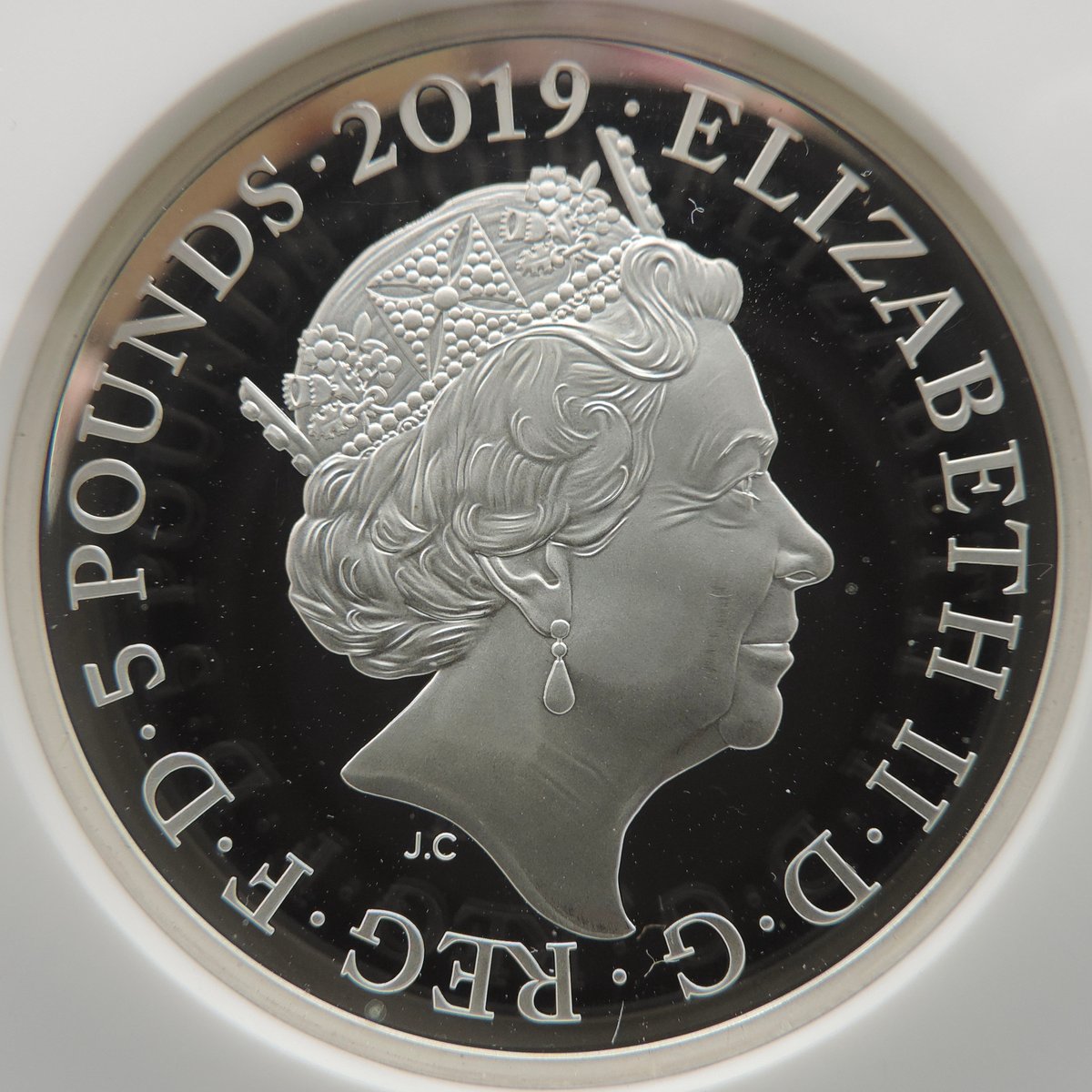 【2019年 イギリス ヴィクトリア生誕200周年記念】 5ポンド ピエフォー 銀貨 冊子付き...