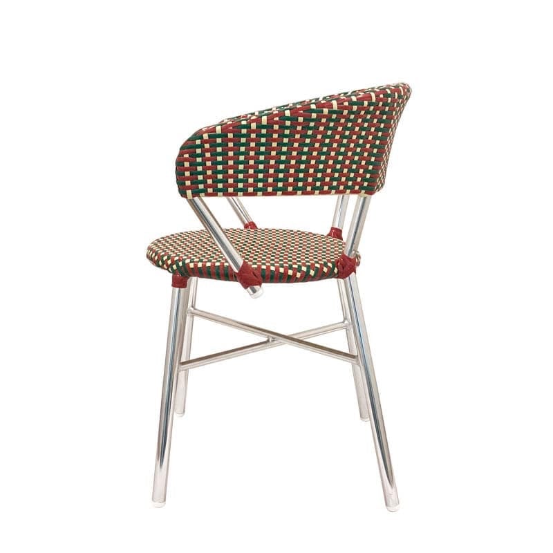 Aluminum roundish chair Red/Green | LAB & B...