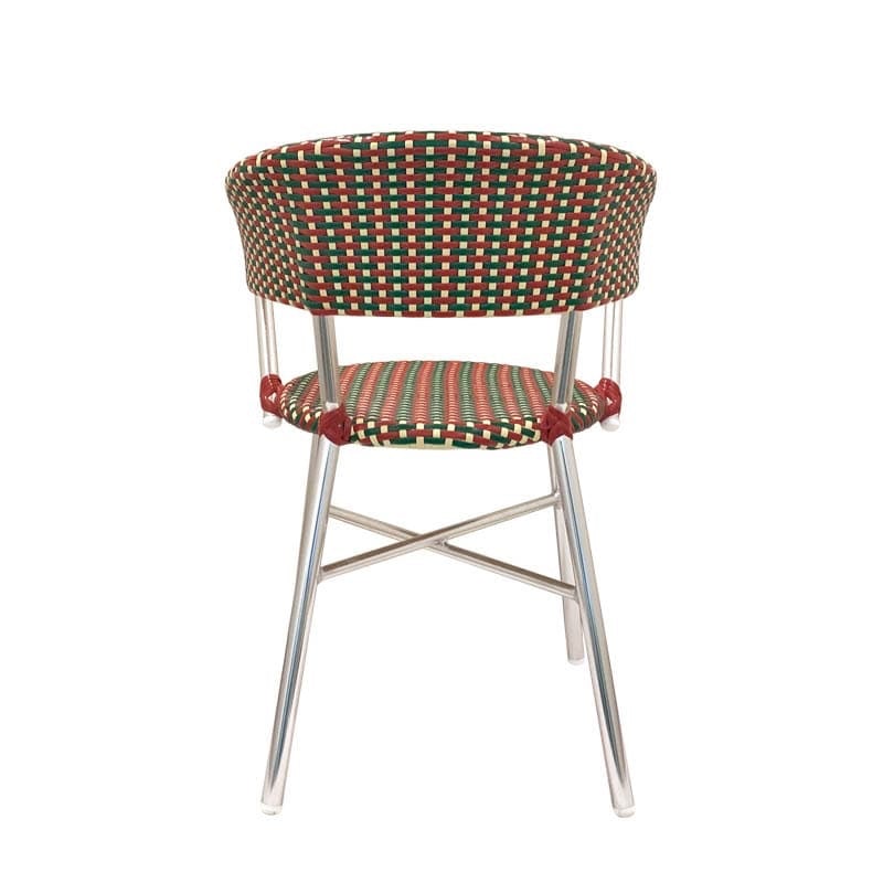 Aluminum roundish chair Red/Green | LAB & B...