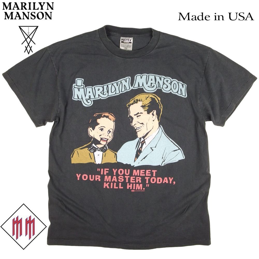 MARILYN MANSON マリリンマンソン Tシャツ USA 半袖 ポリス MARILYN MANSON マリリンマンソン Tシャツ USA 半袖 ポリス