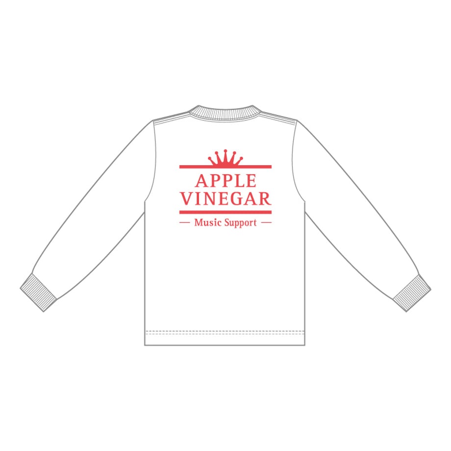 AVMS Long Sleeve Tee / White | APPLE VINEGAR -M...