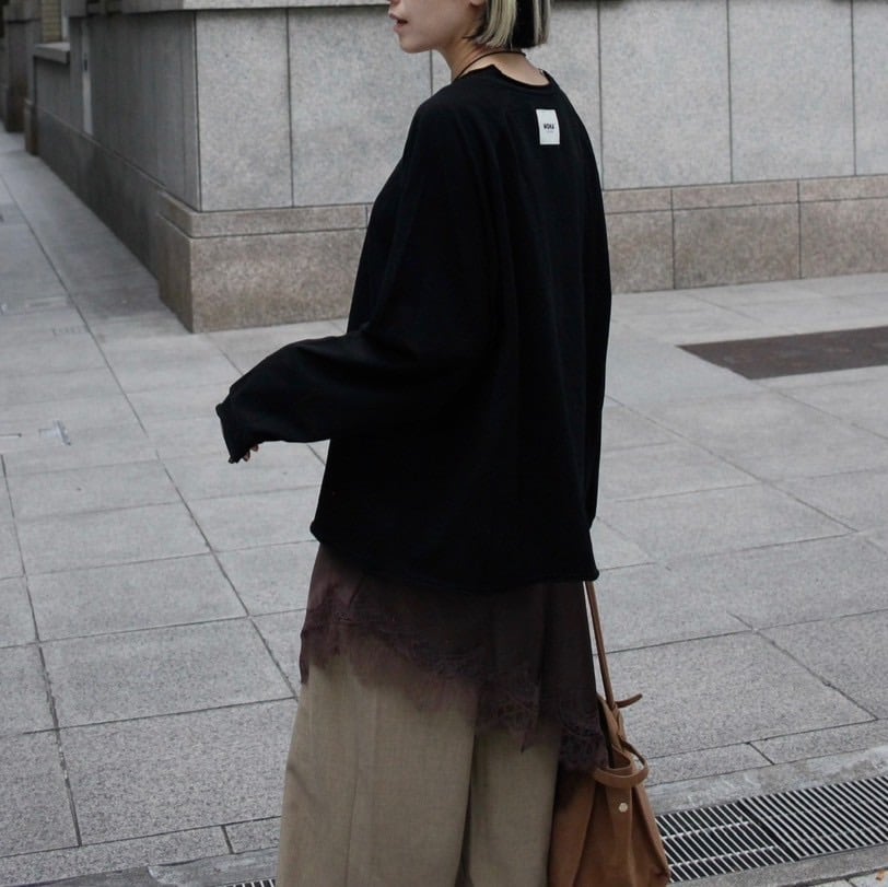 MOKA long T / BLACK | MOKA
