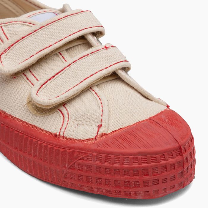 NOVESTA Star Master Velcro Kids Ecru/Red | PREM...