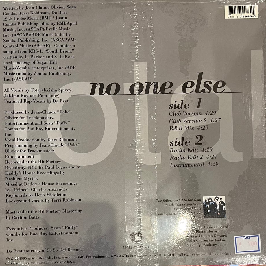 TOTAL - No One Else | OTHENTIQUESTORE