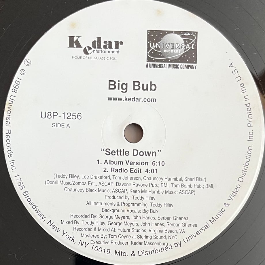 BIG BUB - Settle Down | OTHENTIQUESTORE