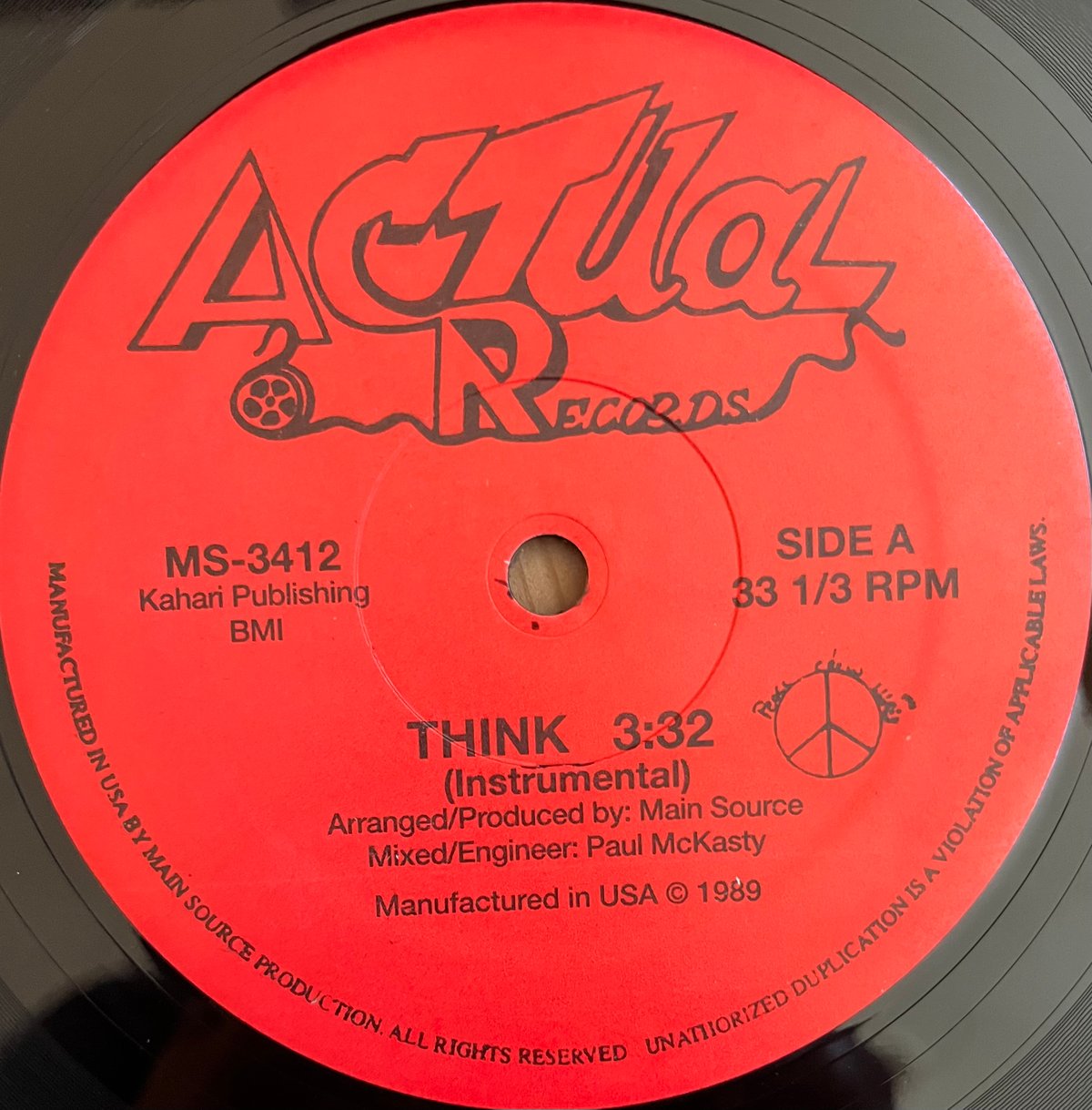 MAIN SOURCE - Think / Atom (UNOFFICIAL盤) | OTHE...