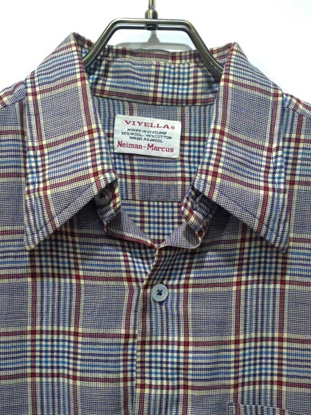 VIYELLA｜ Flannel Check Shirt ー A ｜ 55%WOOL 45%C...
