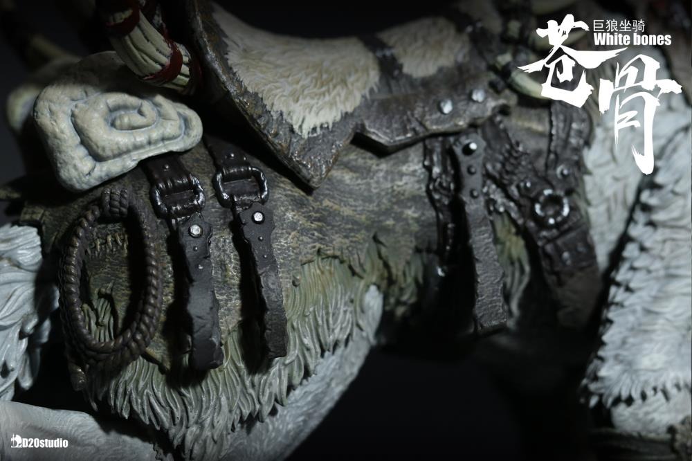 D20 Studio Giant White Bone Wolf (Grey Ver.) 1/...