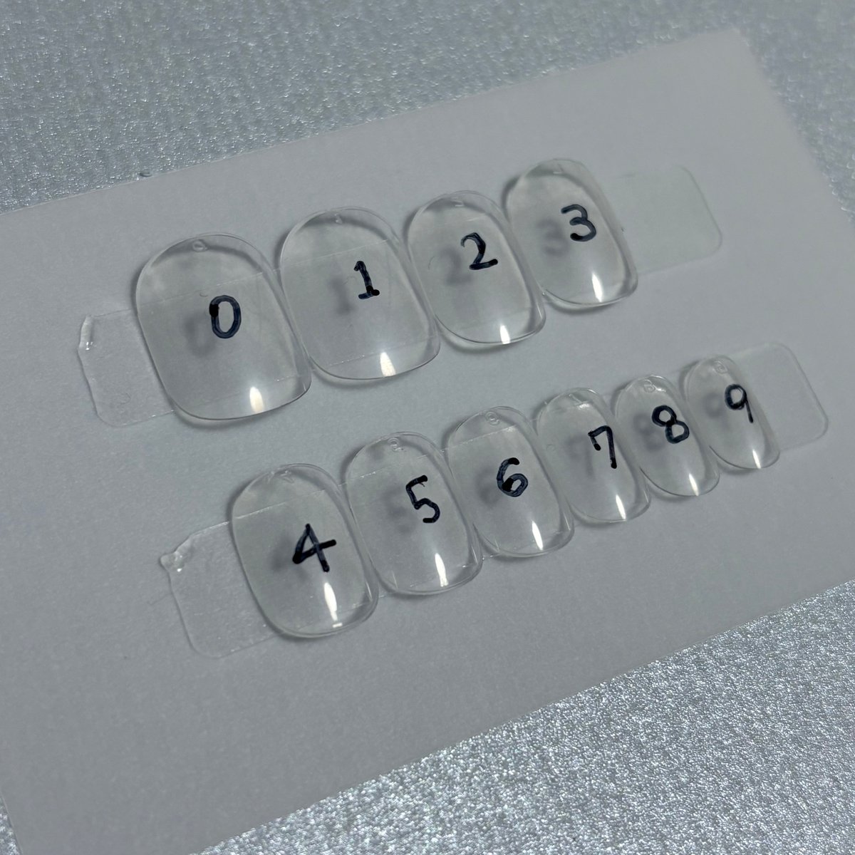 サイズ確認用クリアチップ(ベリーショート) | Harekaze Nail