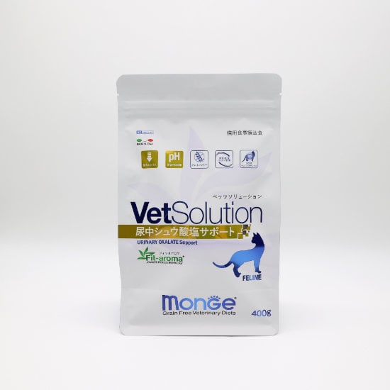 キャットフード 猫 Monge VetSolution 尿中シュウ酸塩サポート 400g ペッ...