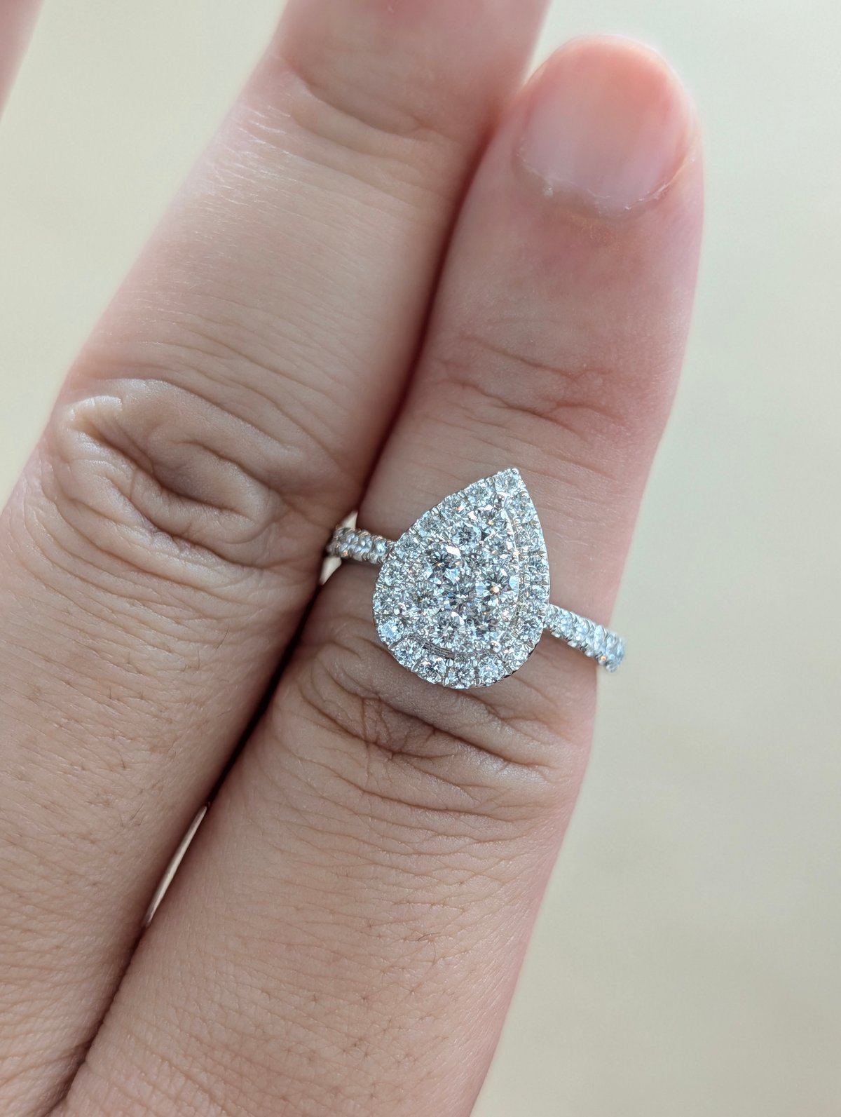 K18WG ダイヤモンド 0.84ct リング 14号 | 鈴木屋byJOA STORE