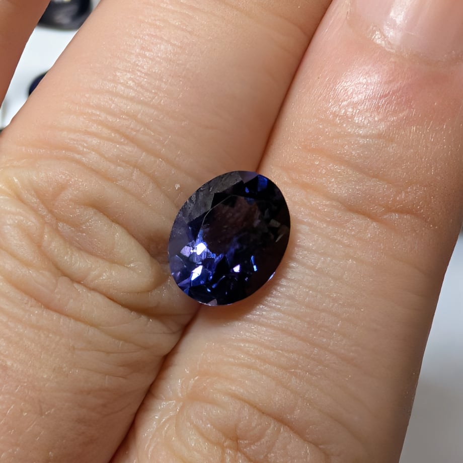 17.アイオライト 2.53ct 10.11×8.08mm オーバルカットルース | 鈴木屋b...