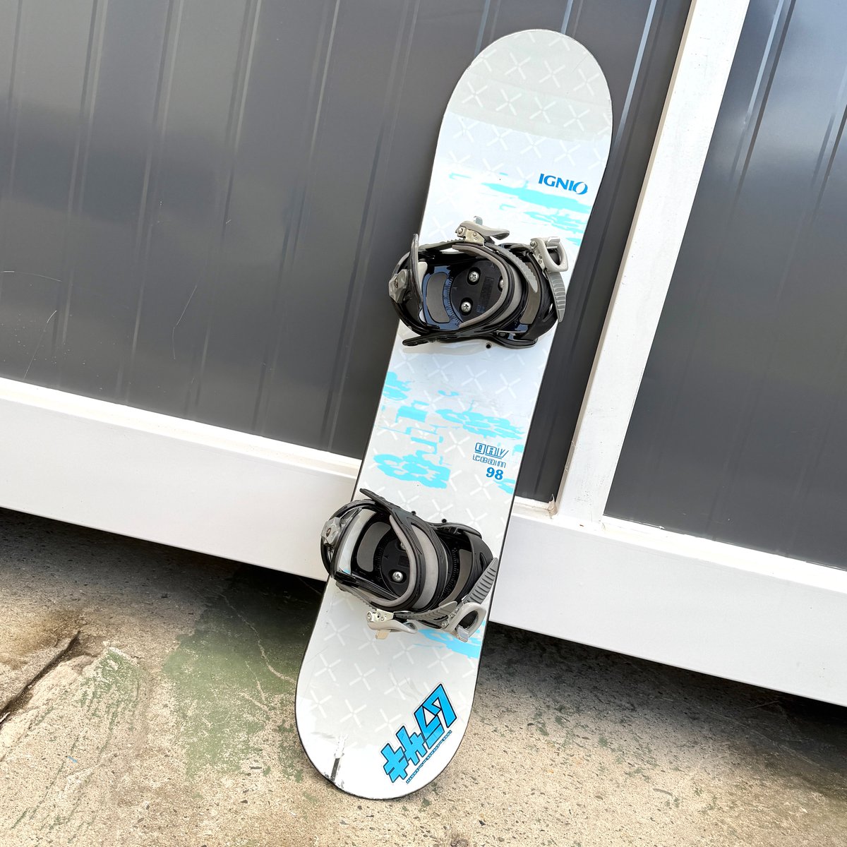 【良品】IGNIO イグニオ キッズ スノーボード＆ビンディング セット 100cm #20...