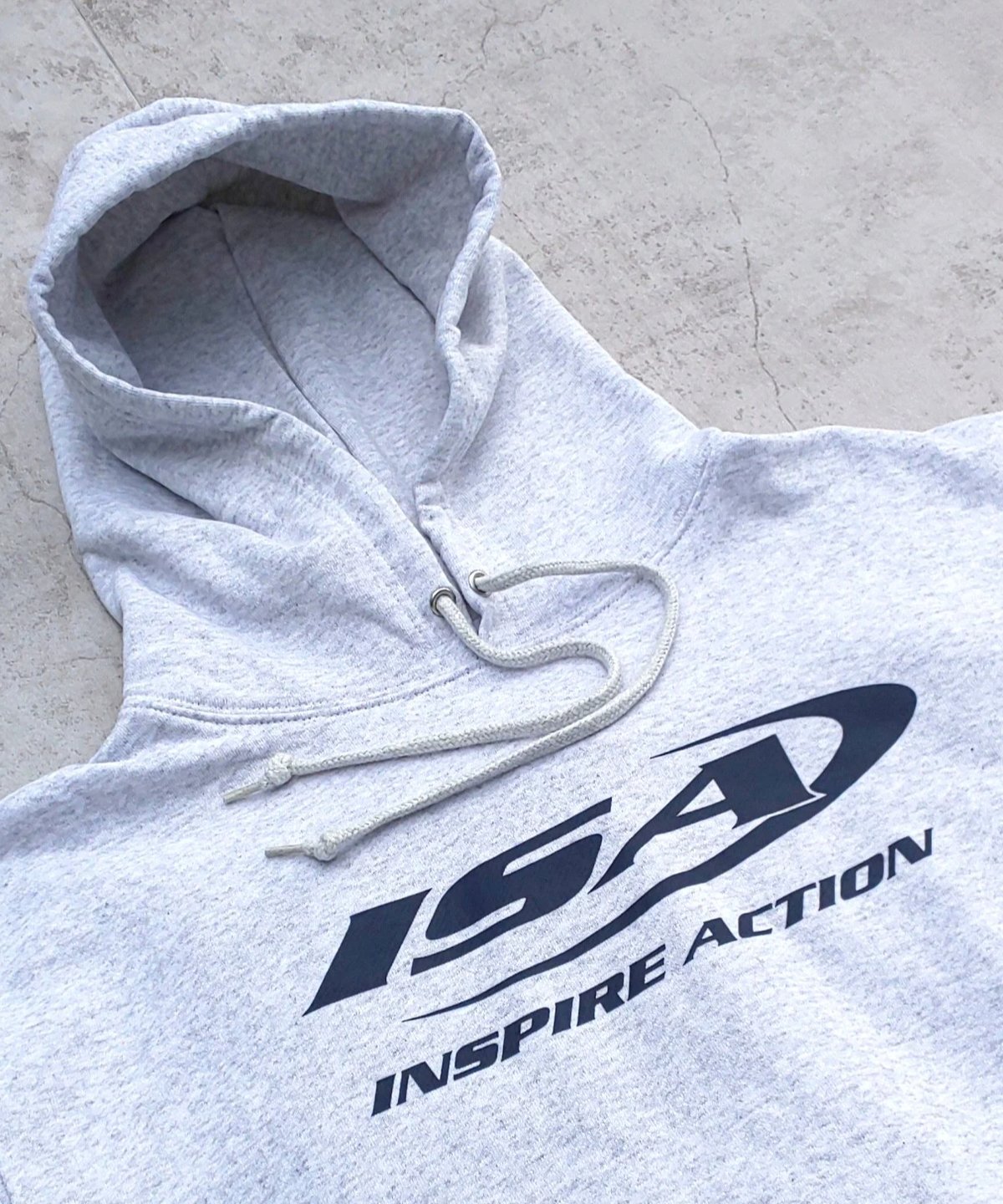 ISA インスパイア ロゴパーカー アッシュ×ネイビー(ASHNV) | INSPIRE AC...