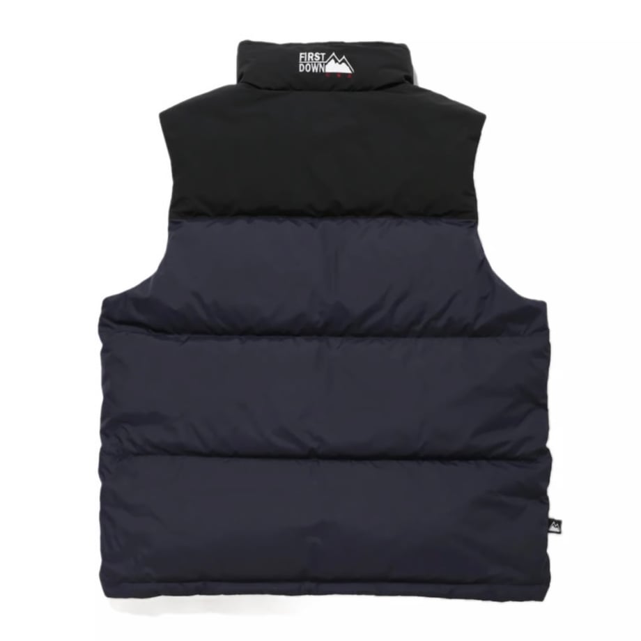 First Down USA Bubble Down Vest Microft Navy