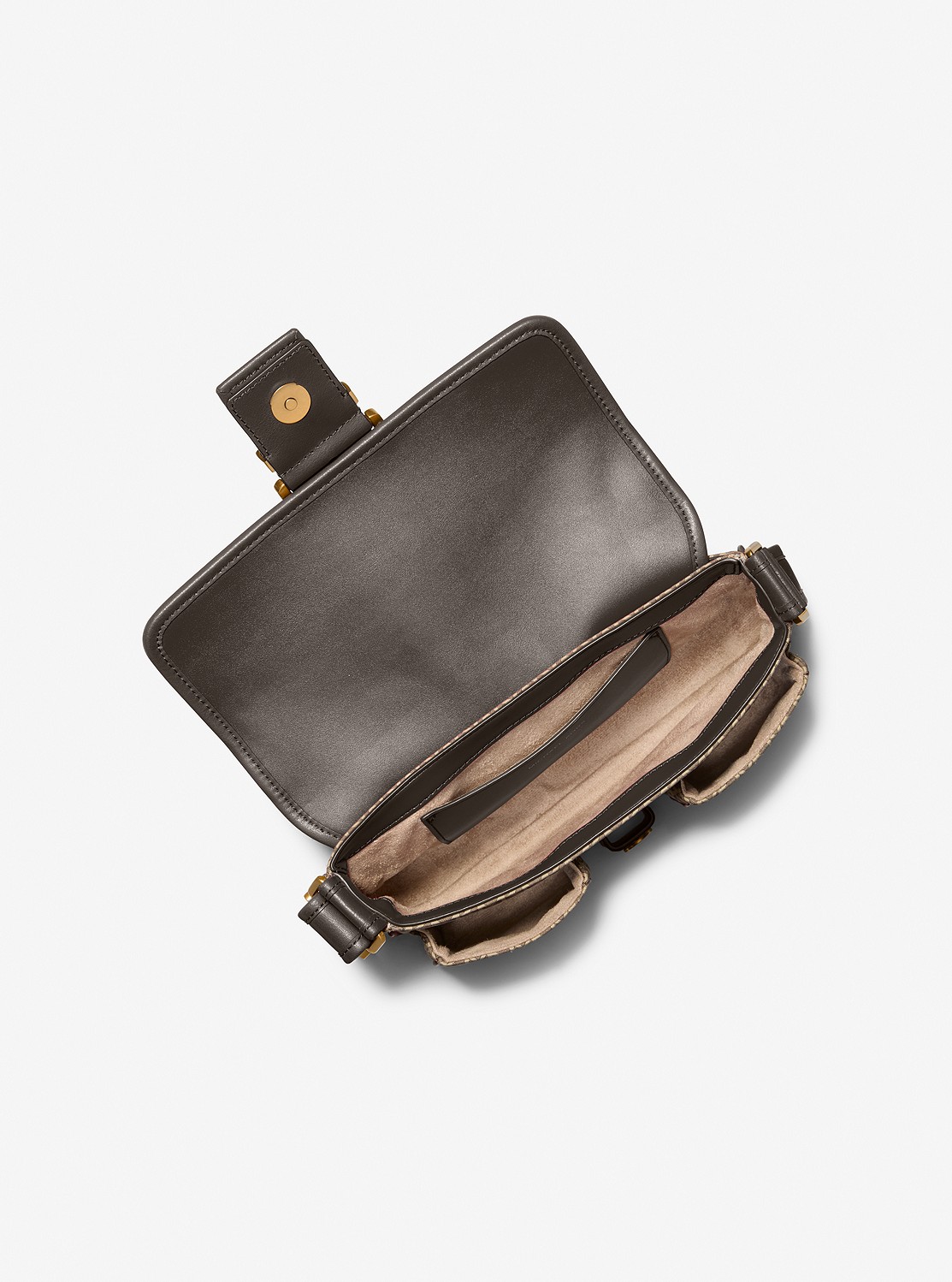 MICHAEL KORS COLBY MK2000 Logo Jacquard Shoulde...