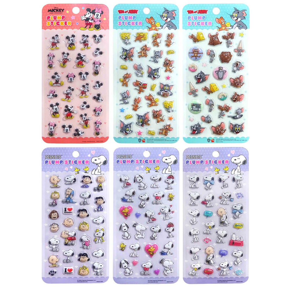 [正規品]【2/25販売開始】☆Snoopy/Tom&Jerry/Mickeyキャラクター ぷ...