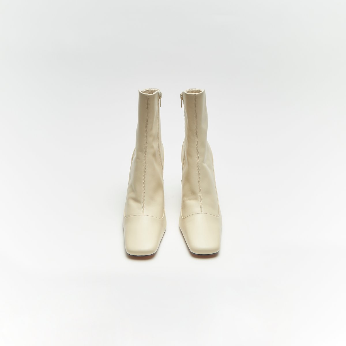REINE LEATHER BOOTS (Beige) | ALM. -FACTORY OUT...
