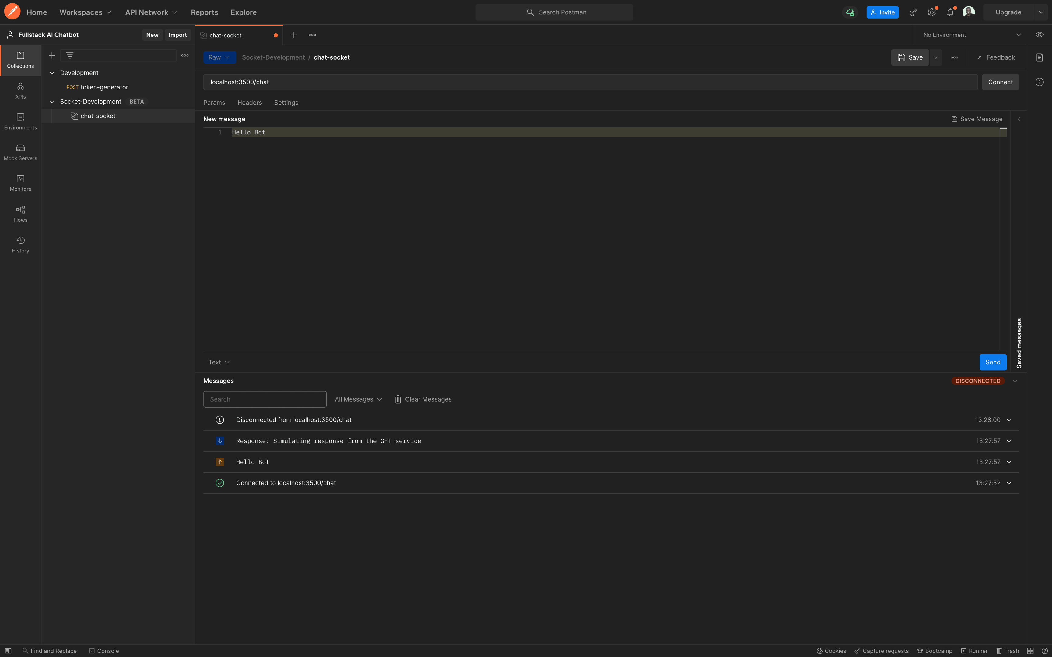Build a Fullstack AI Chatbot Part 2 - Chat Server Build a Fullstack AI Chatbot Part 2 - Chat Server