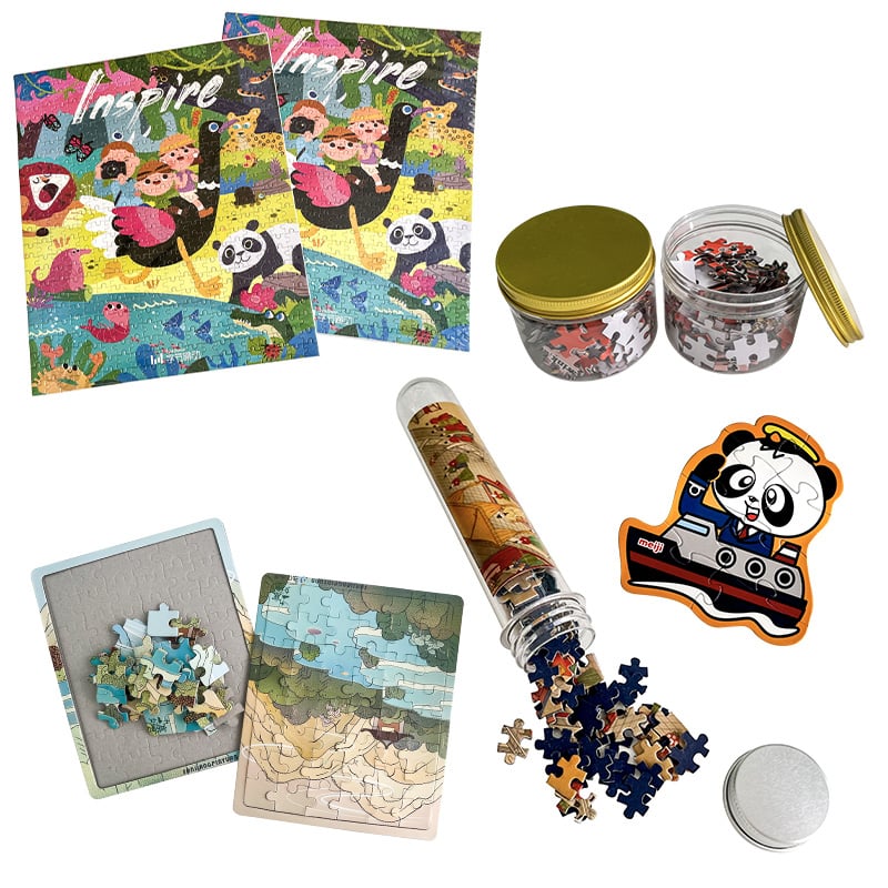 Custom Printing Cardboard Paper Craft Jigsaw Puzzle - Custom Paper Tube ...