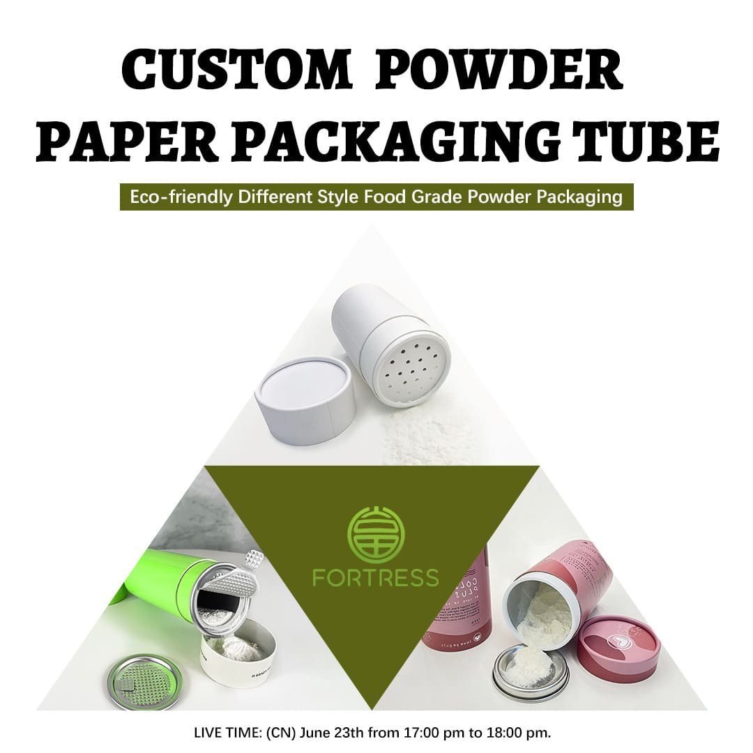 Custom Eco-friendly Food-grade Powder Green Paper Packaging Box Paper ...