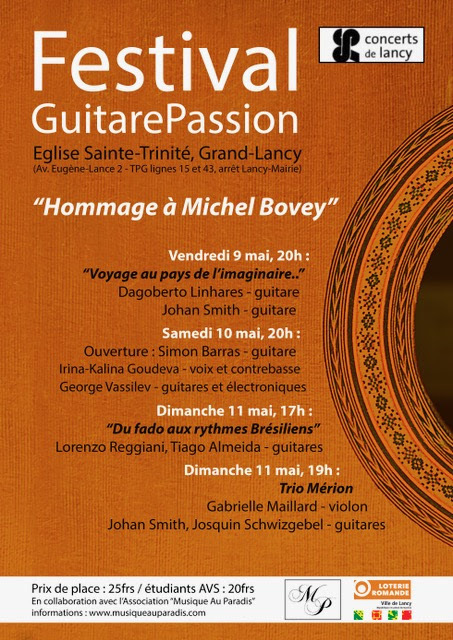 Festival Guitare Passion | Calendrier genevois