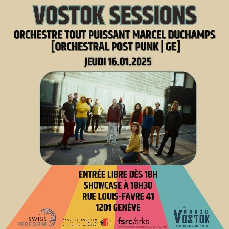 Orchestre Tout Puissant Marcel Duchamps en Vostok Session | Calendrier ...