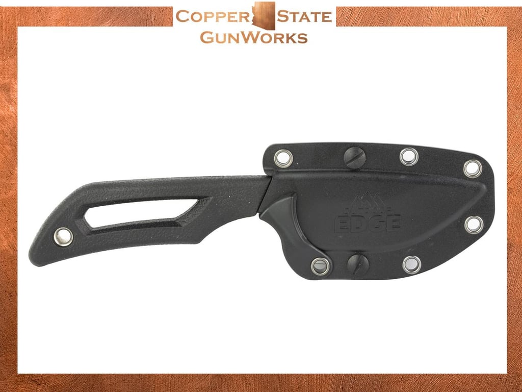 Outdoor Edge Pivot Fixed Blade Knife Plain Drop Point 8Cr13Mov PKDP-1C ...