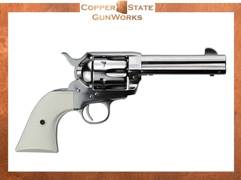 Pietta 1873 357 PSA3592 6 Single Action Springfield Nickel ...