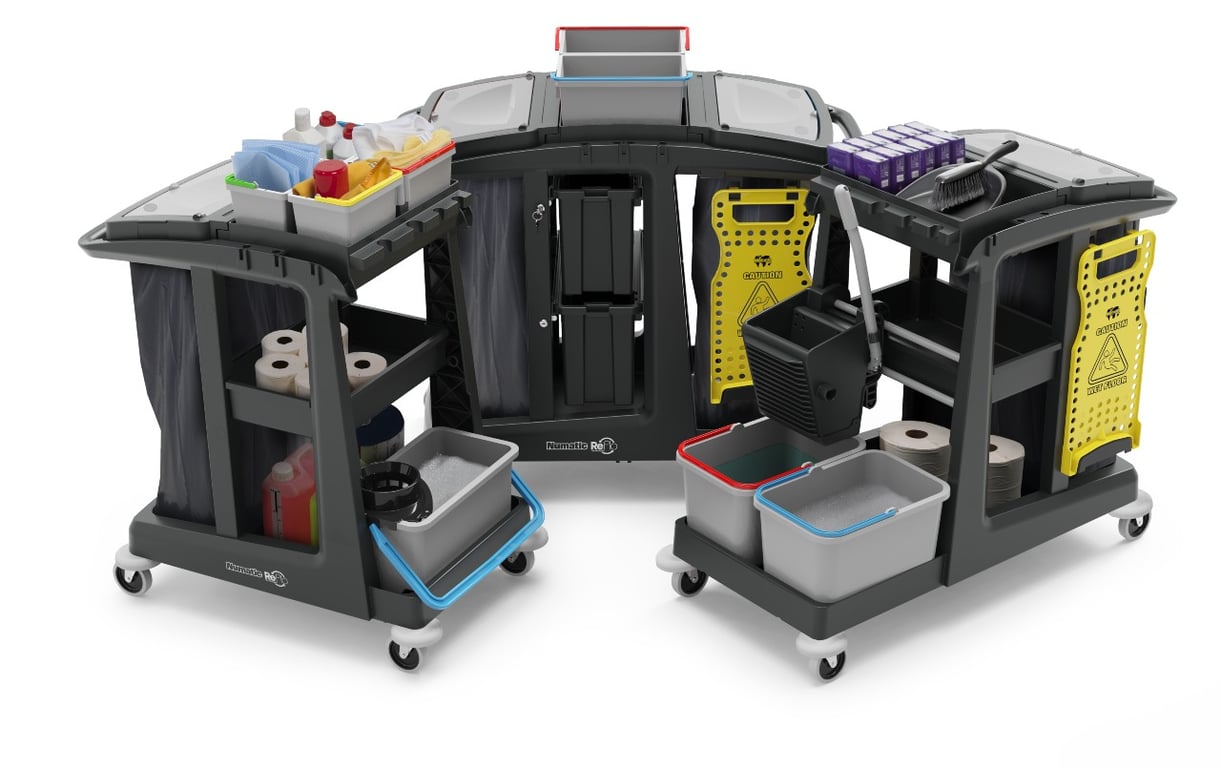 Housekeeping & Cleaning Trolleys | Numatic ECO-Matic & PRO-Matic | Hugh ...