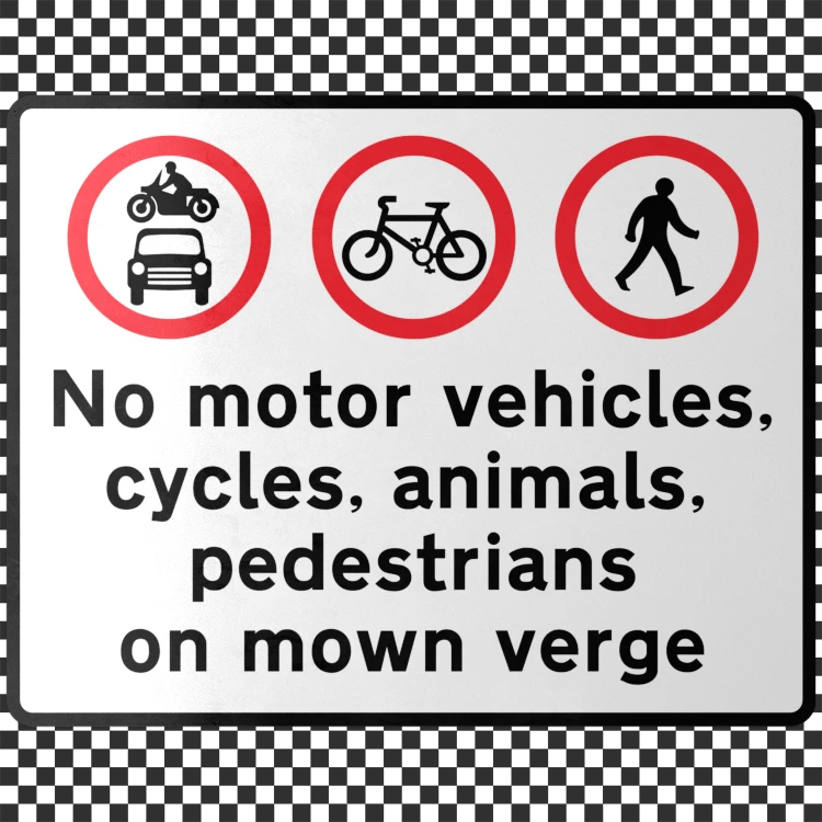 Restricted Access Sign Decal - A23D