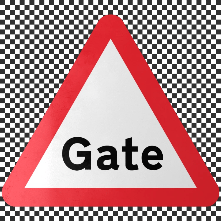 Gate Signage Decal - A23D