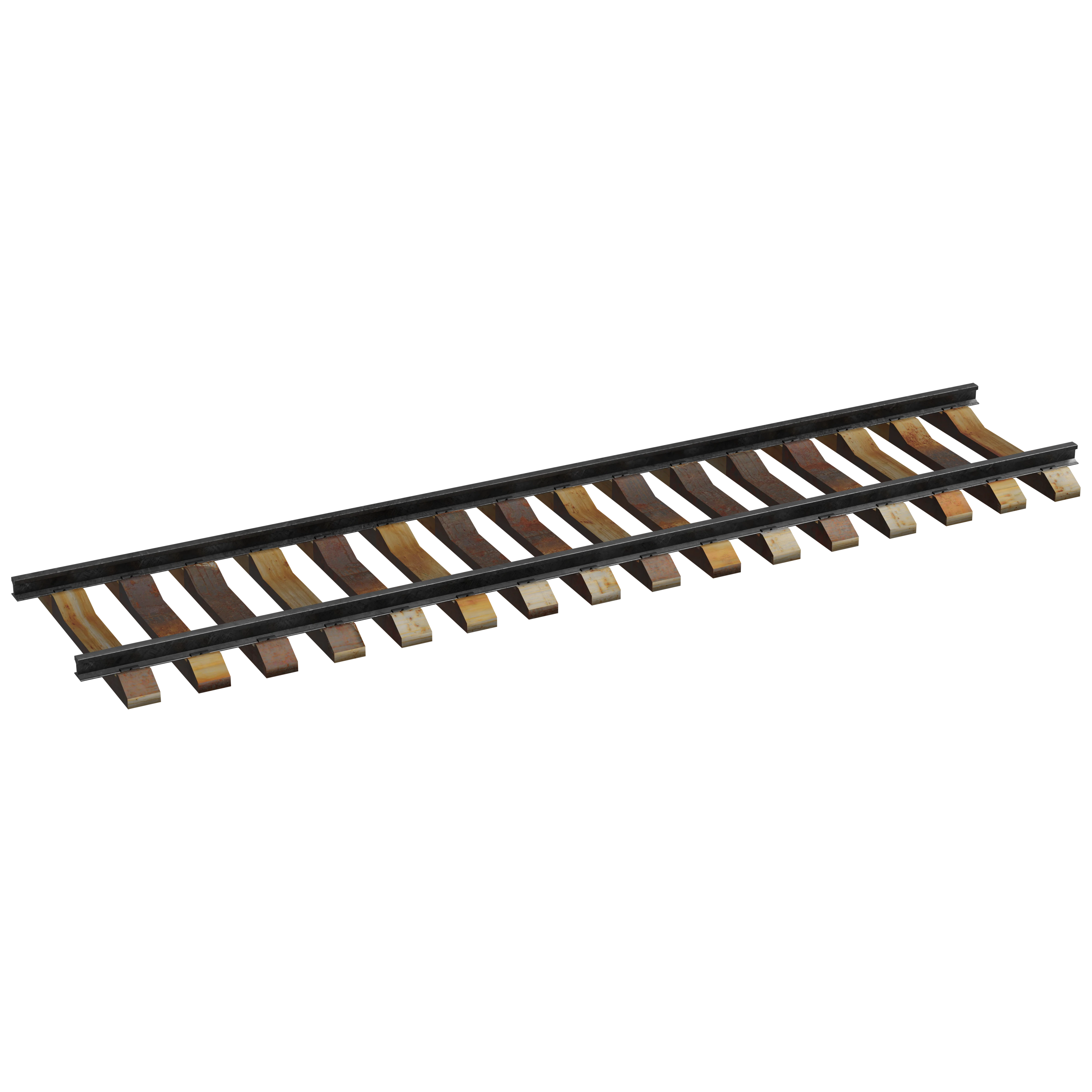 Bridge Road & Railway Track 3D Model - A23D