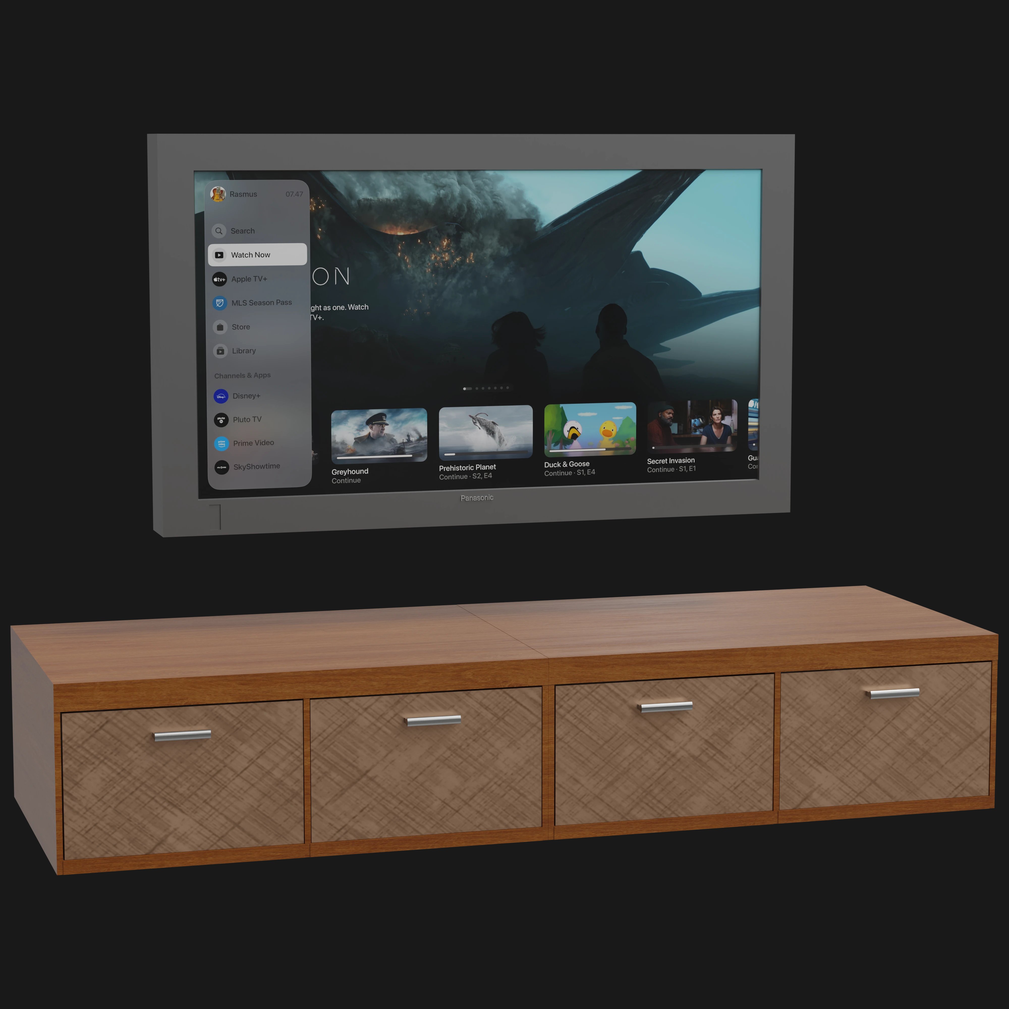 Sideboard 3D Model - A23D