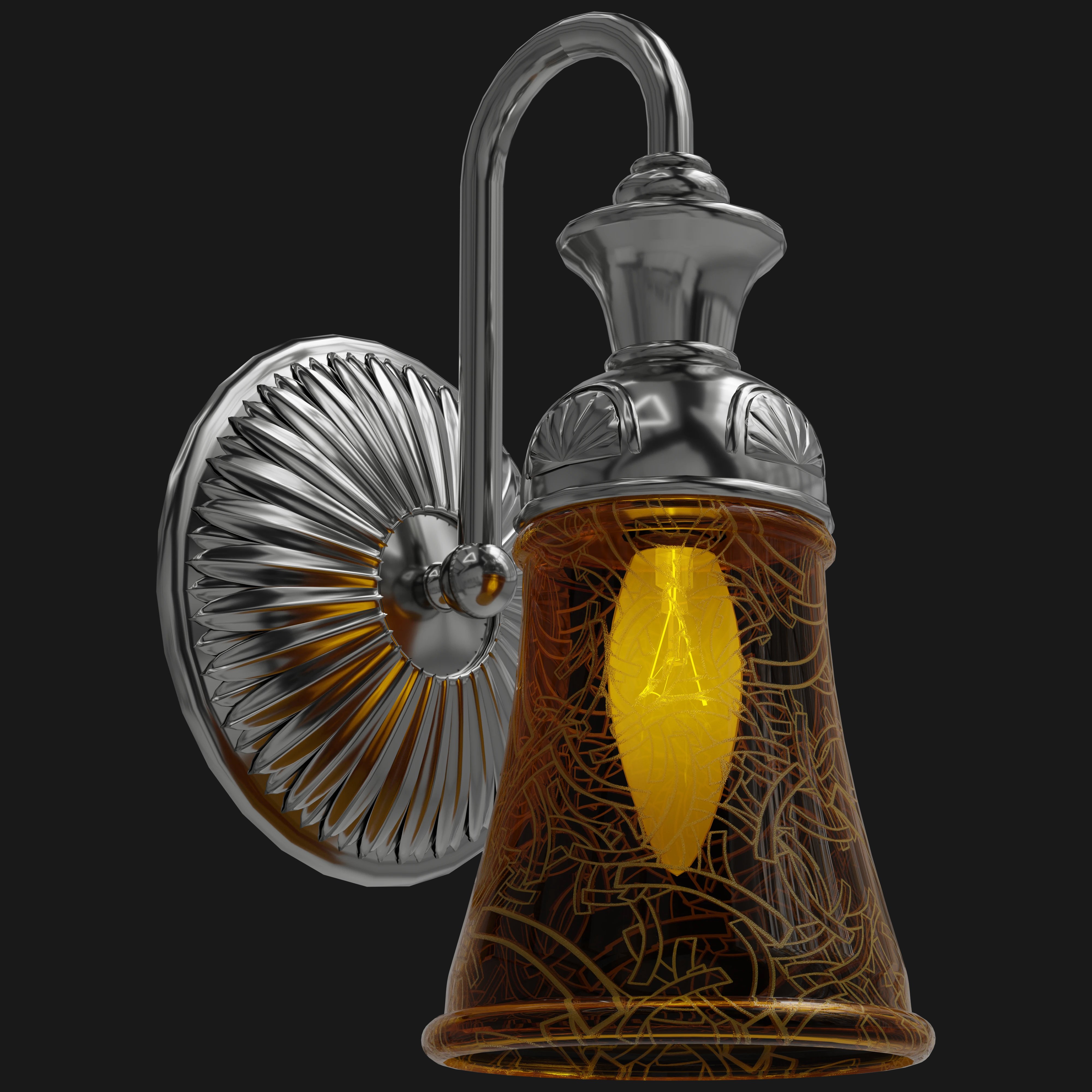 Wall Light 3D Model - A23D