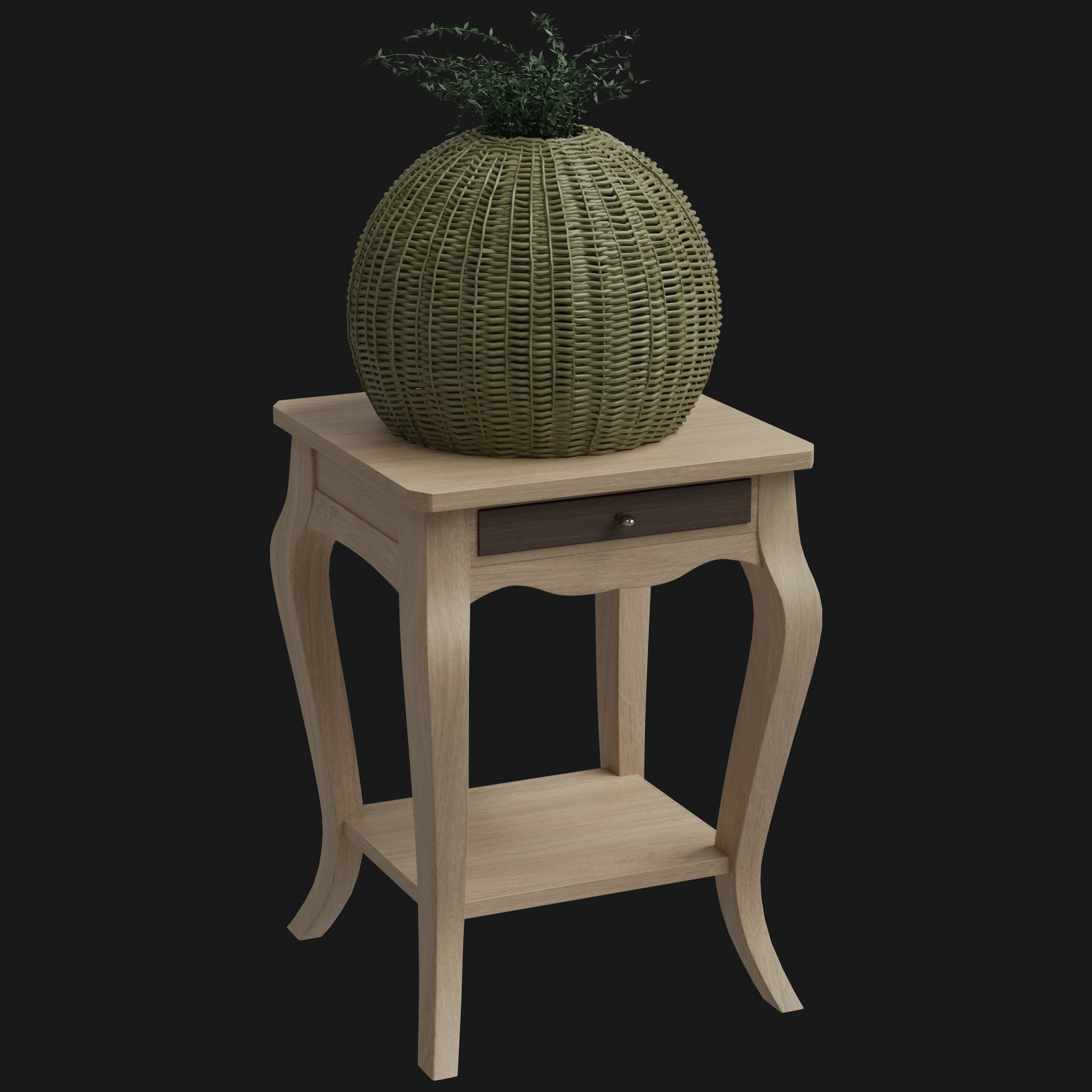 Side Table 3D Model - A23D