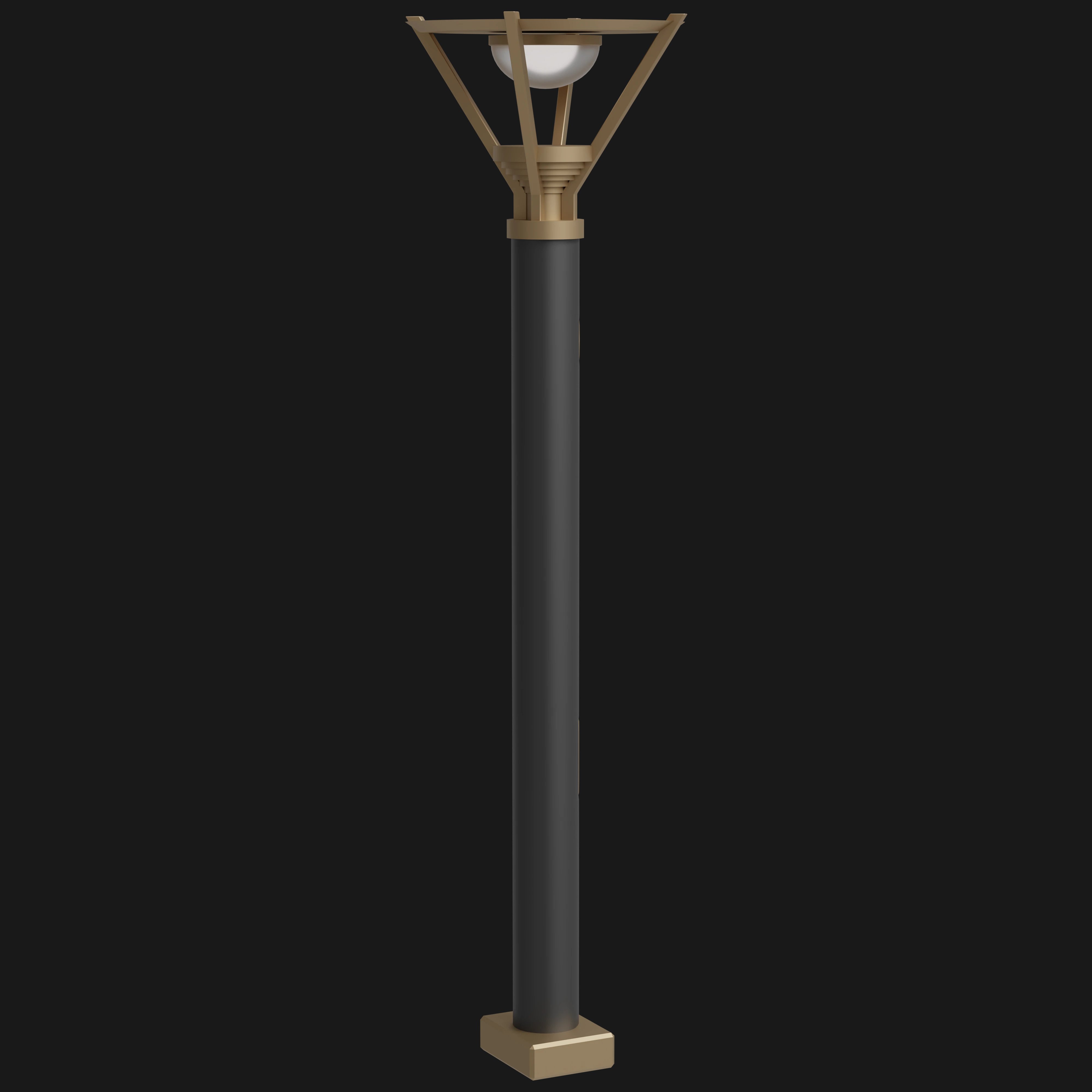 Street Light & Lamp Post 3D Model - A23D