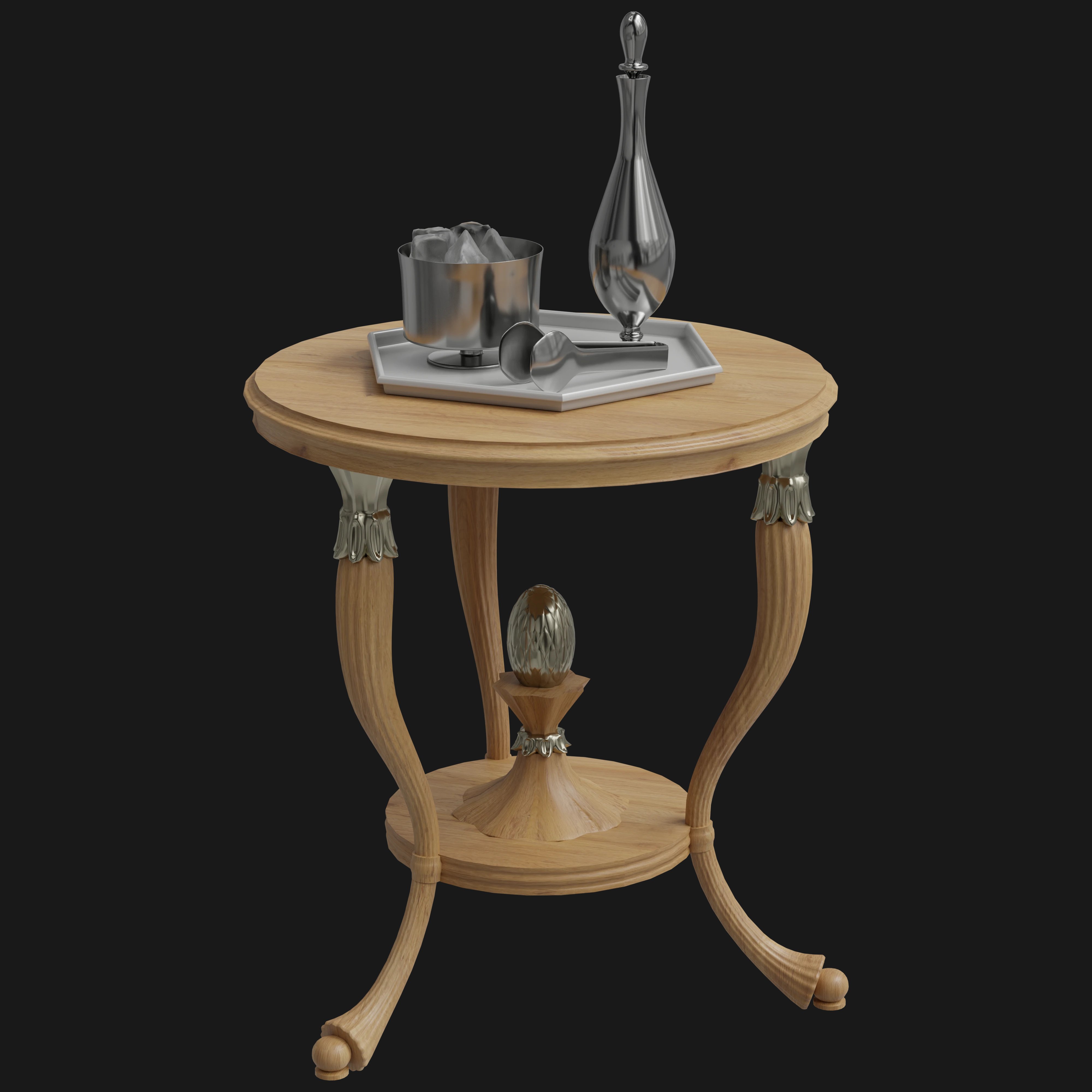 Side Table 3D Model - A23D