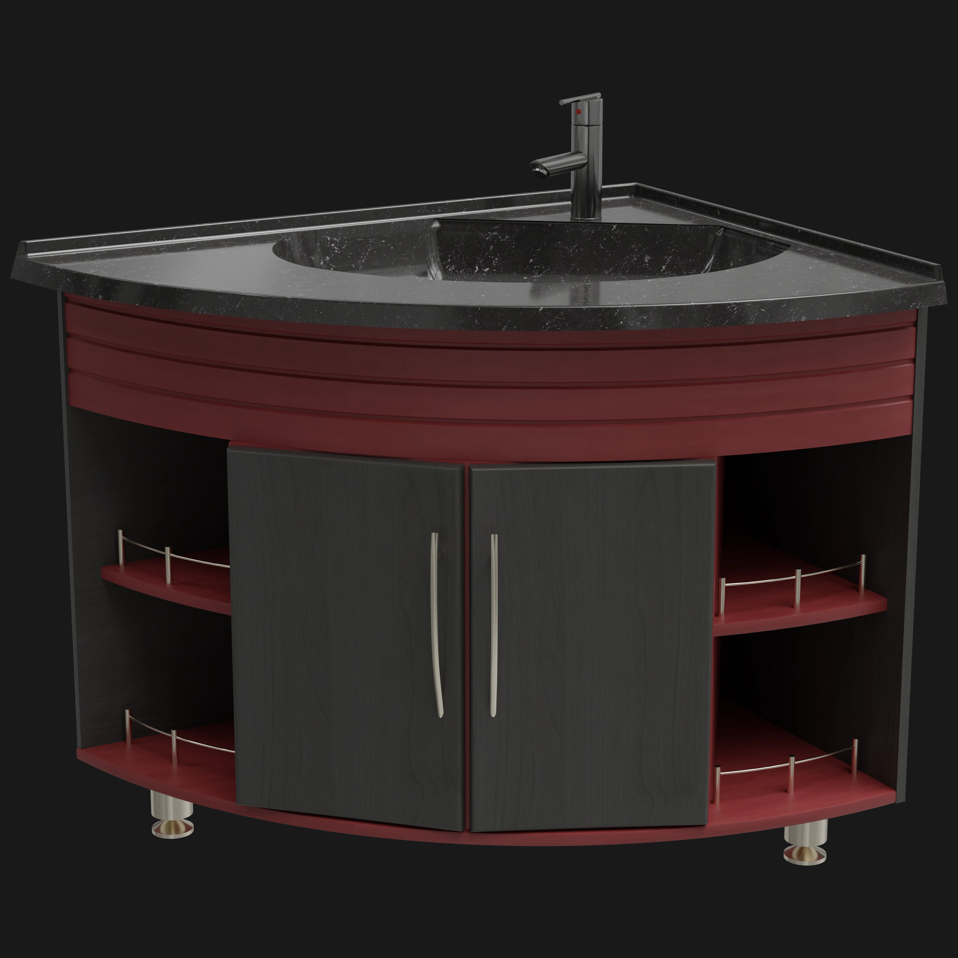 Washbasin Cabinet 3D Model - A23D