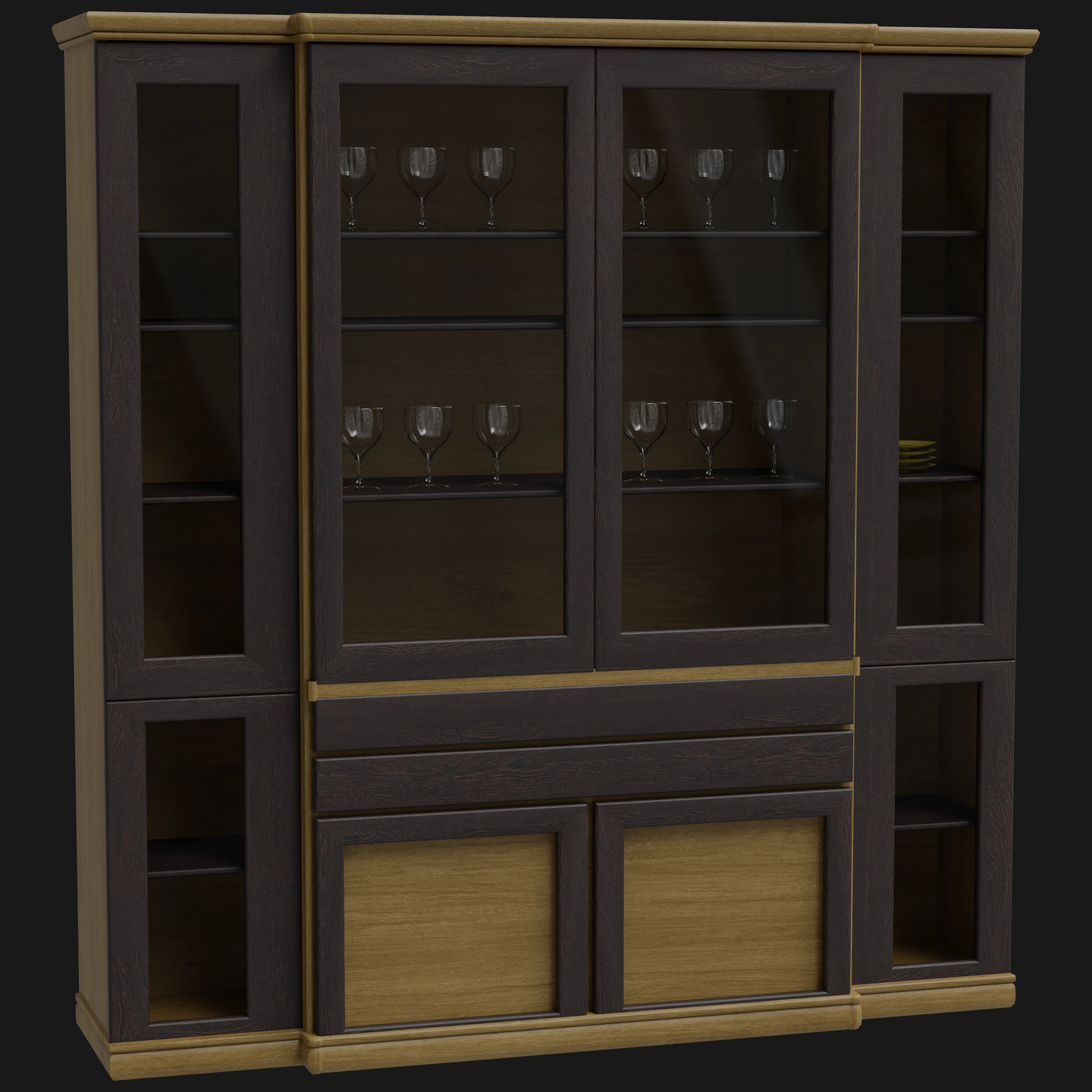 Display Cabinet 3D Model - A23D