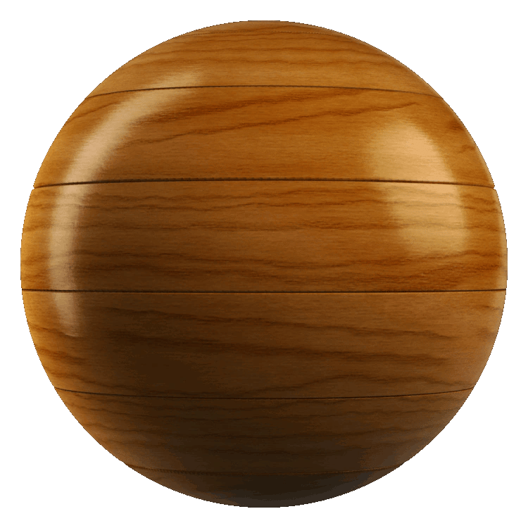 Glossy Wide Wood Plank PBR Texture - A23D