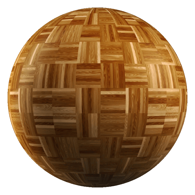Matt Basketweave Wood Parquet PBR Texture - A23D